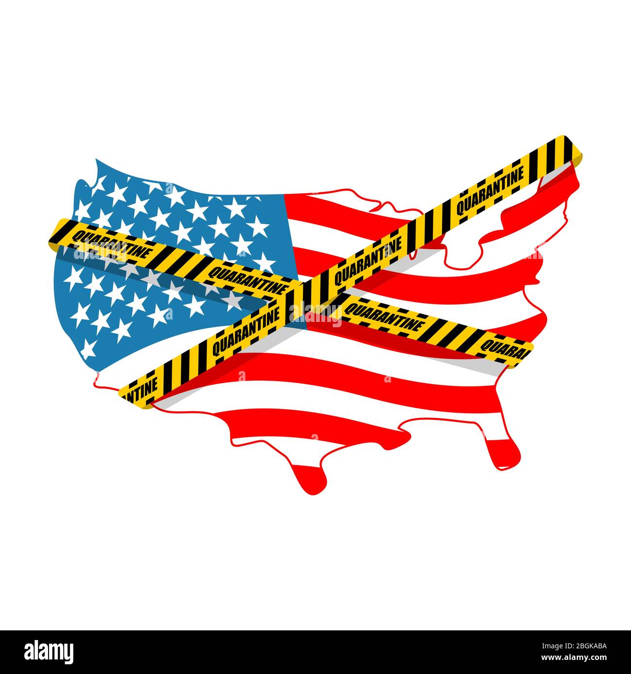 American flag in disaster Stock Vector Images - Alamy