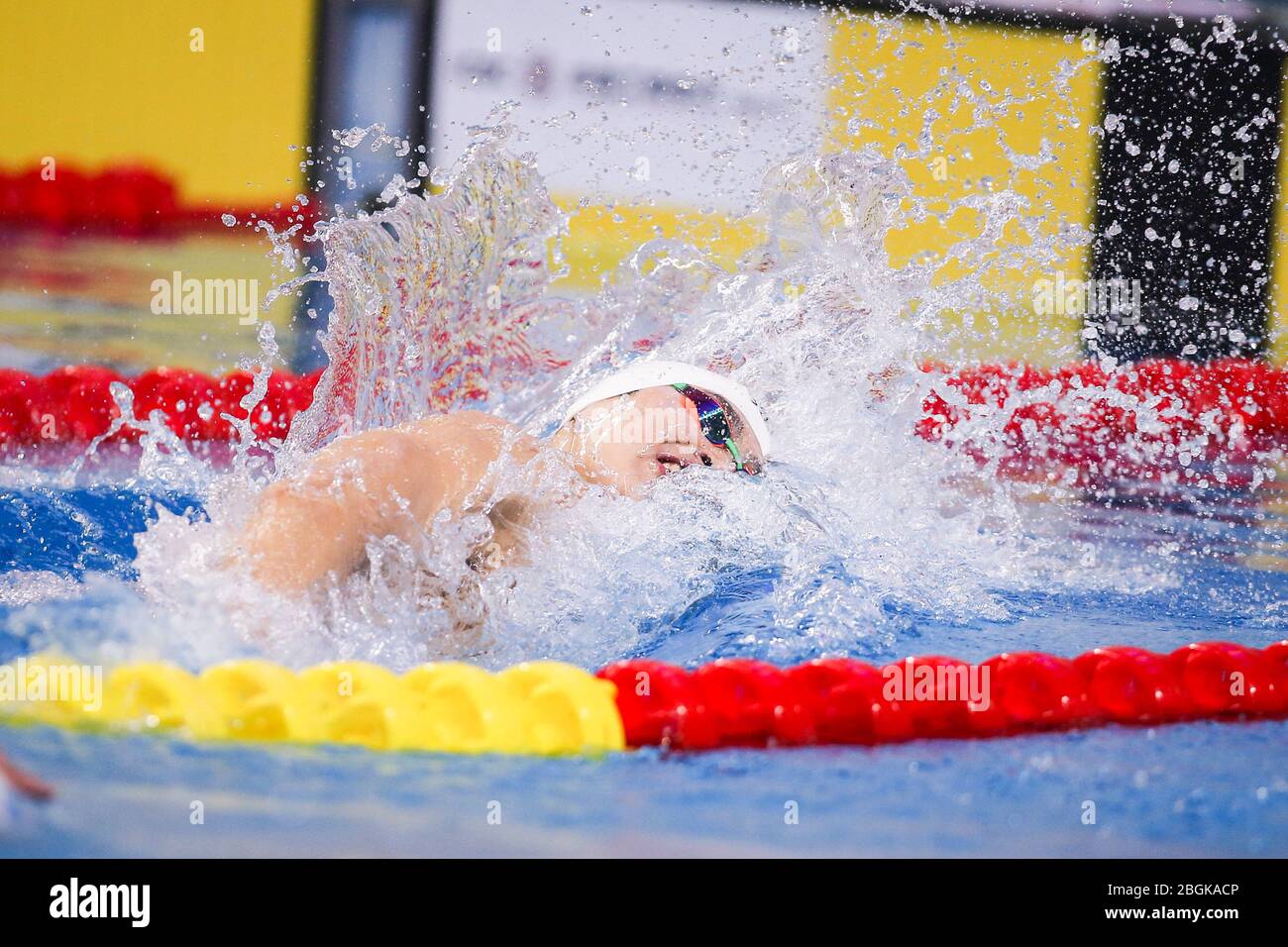 --File--Sun Yang swims in a swimming pool at the 2019 National Swimming ...