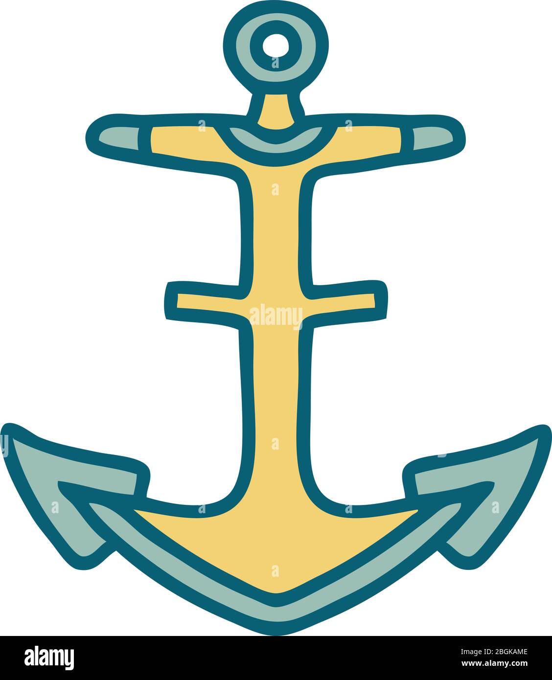 iconic tattoo style image of an anchor Stock Vector Image & Art - Alamy