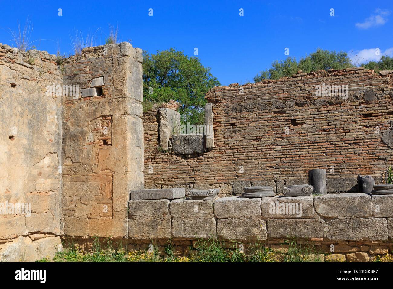 Workshop of Pheidias, Ancient Olympia, Peloponnese, Greece, Europe ...