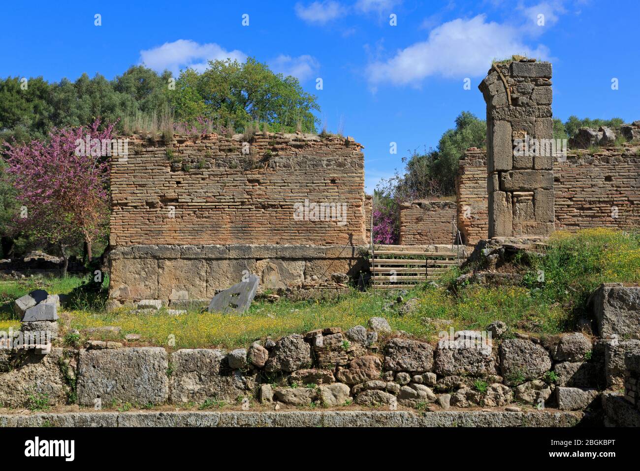 Workshop of Pheidias, Ancient Olympia, Peloponnese, Greece, Europe ...