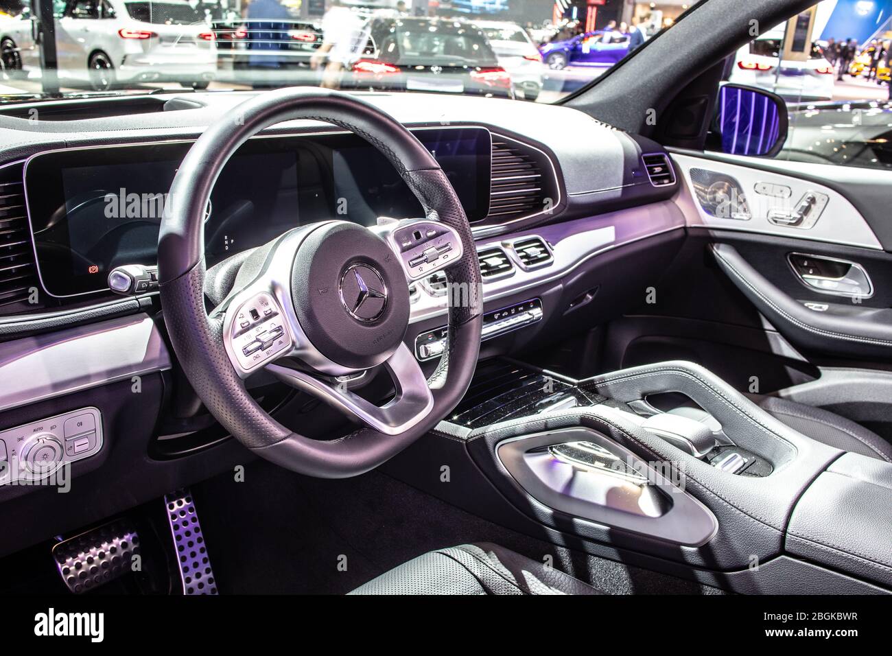 Brussels, Belgium, Jan 2020 all new Mercedes GLS 350d 4MATIC, Brussels ...