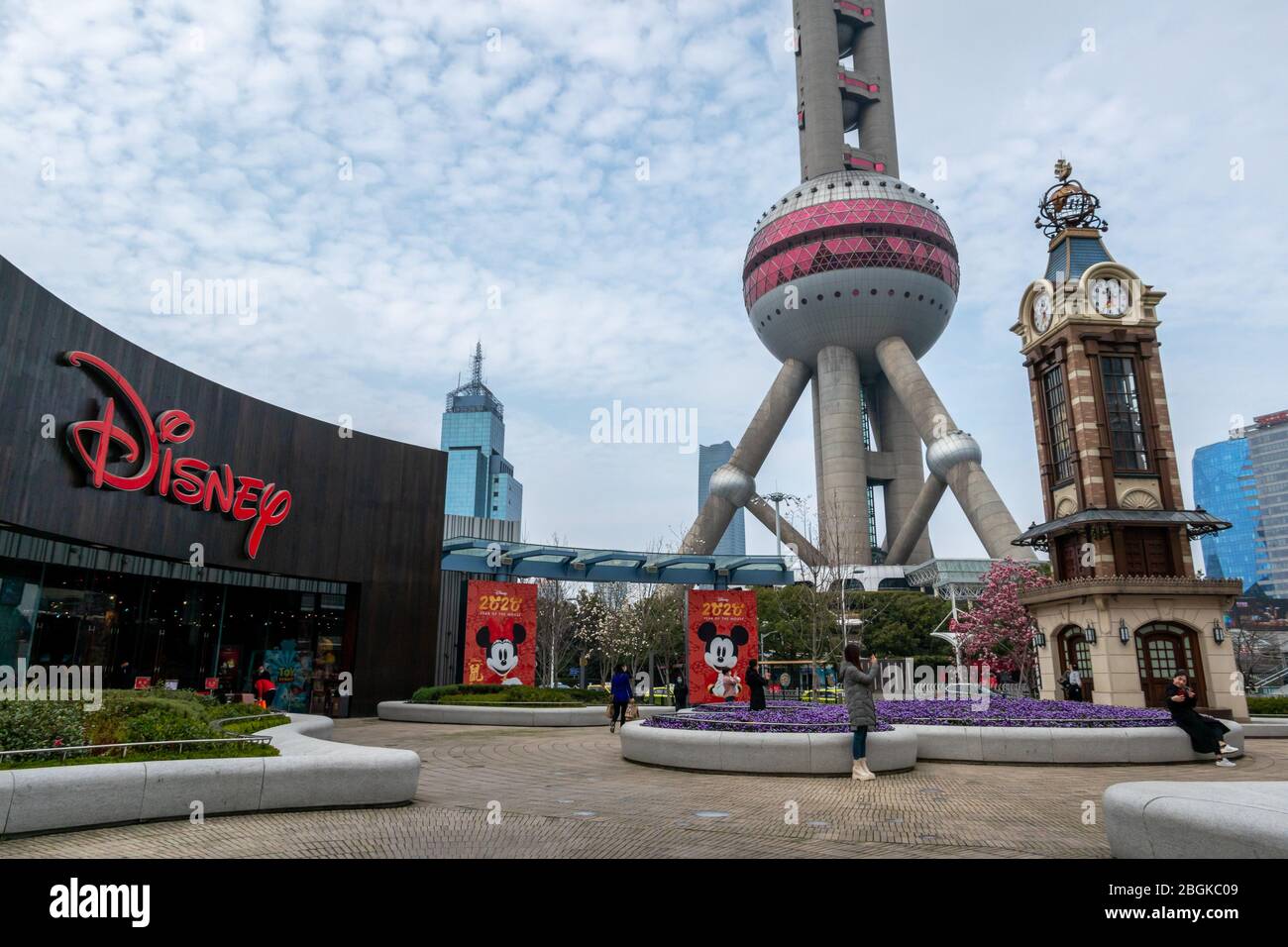 The Disney flagship store, which locates at the Bund near the Oriental ...