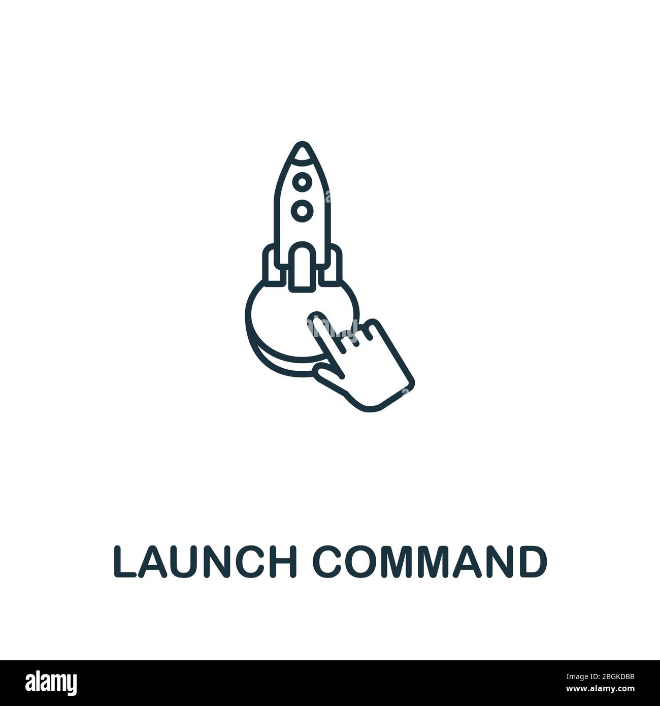Launch Command icon from artificial intelligence collection. Simple ...