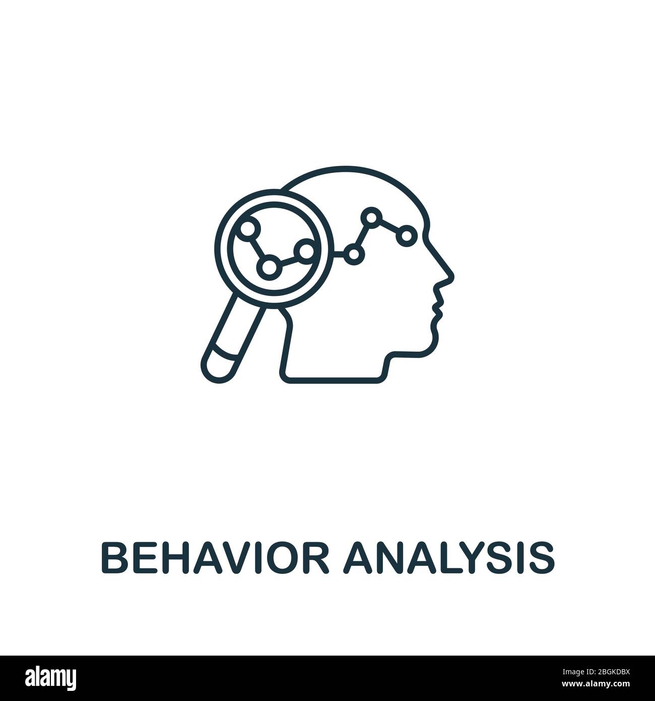 Behavior Analysis icon from artificial intelligence collection. Simple ...