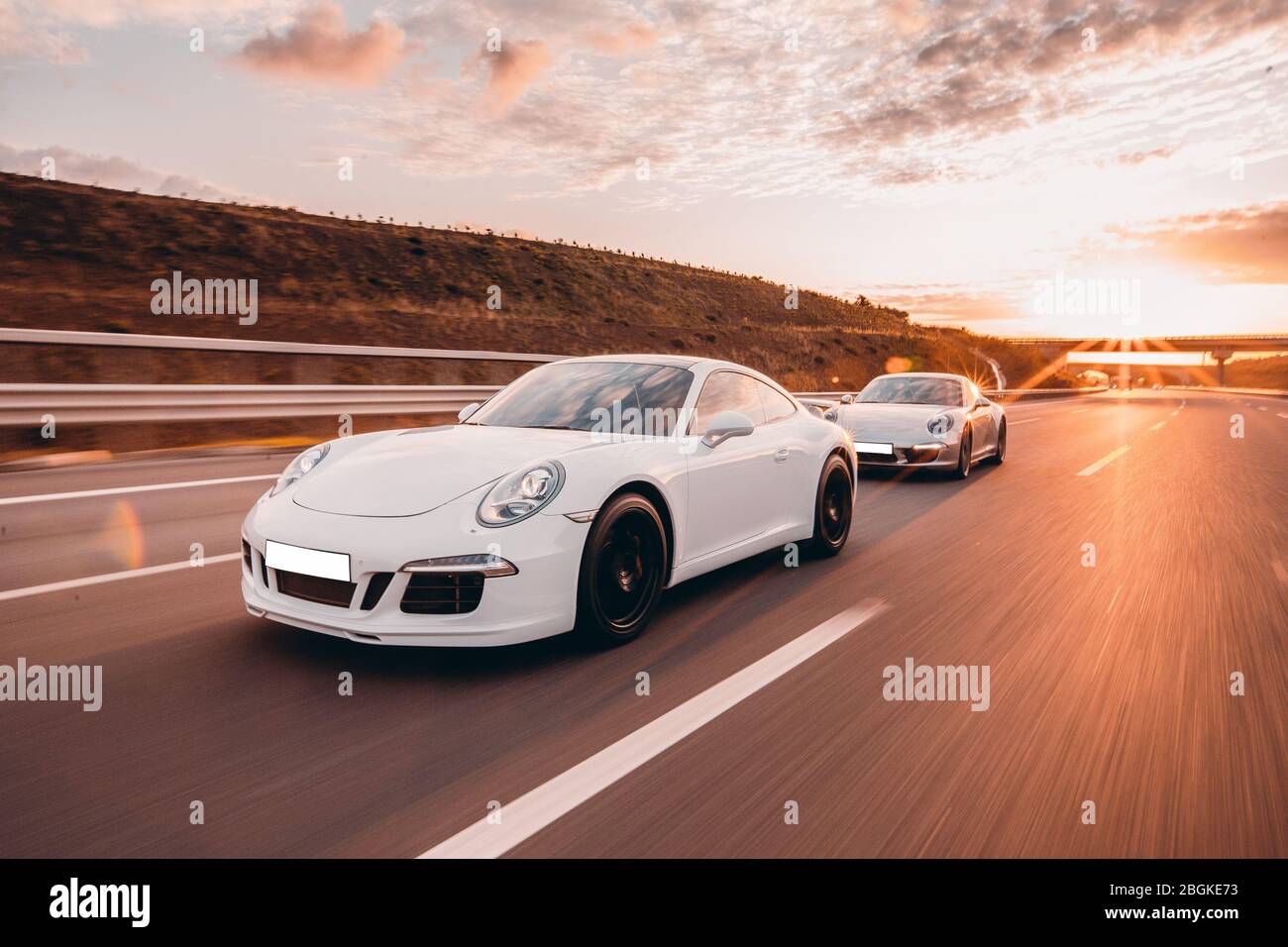 Two cars passing each other hi-res stock photography and images - Alamy