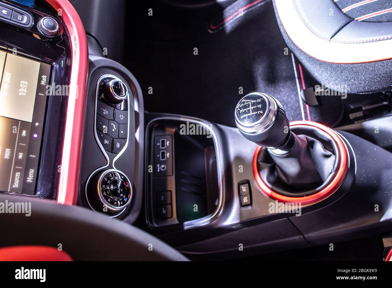 Brussels, Belgium, Jan 2020: Renault Twingo, Brussels Motor Show, third ...