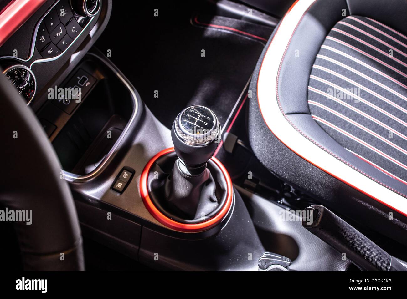 Brussels, Belgium, Jan 2020: Renault Twingo, Brussels Motor Show, third ...