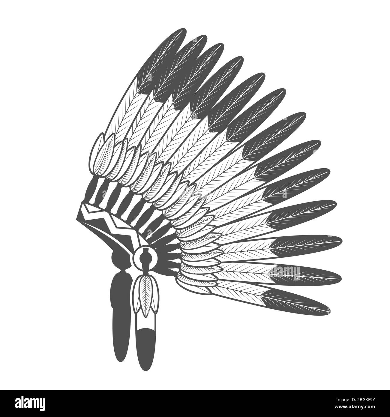 Native American Feather Hat Native American Feather Stock