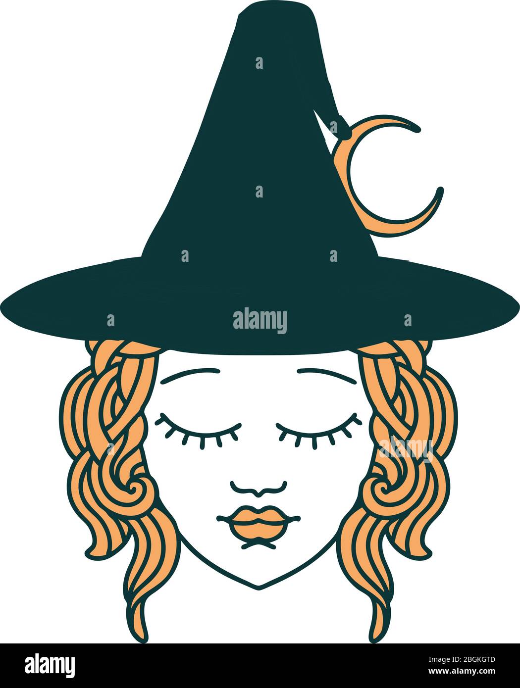 Retro Tattoo Style human mage character Stock Vector Image & Art - Alamy