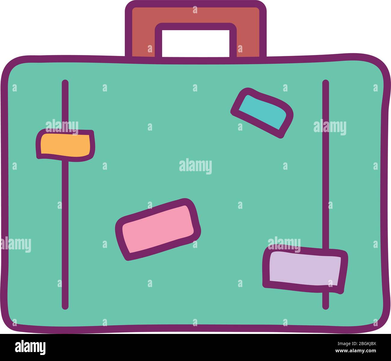 Isolated bag line fill hi-res stock photography and images - Alamy