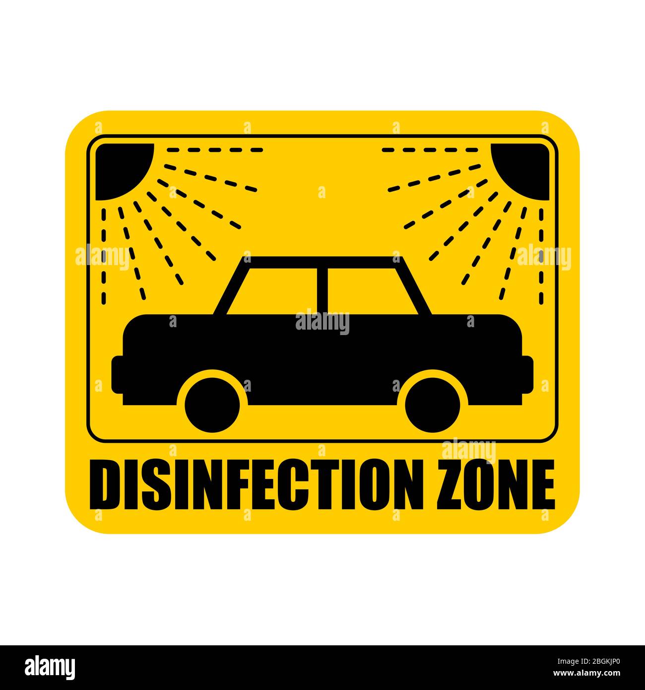Car disinfection Stock Vector Images - Alamy