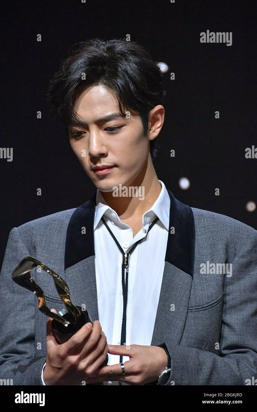 Chinese actor and singer Xiao Zhan, member of the male idol group X ...