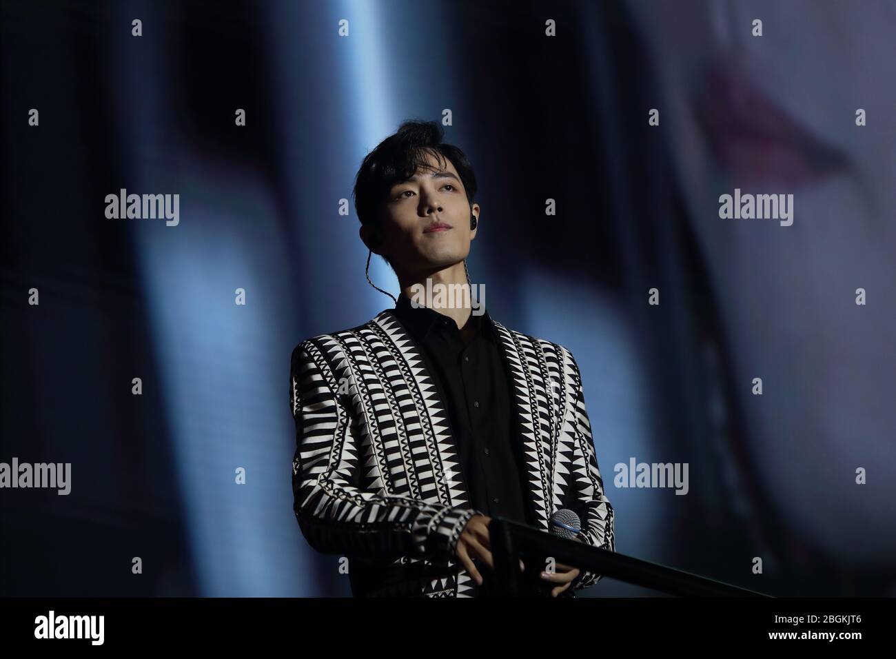 Chinese actor and singer Xiao Zhan, member of the male idol group X ...