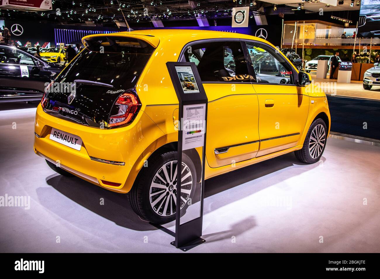 Brussels, Belgium, Jan 2020: Renault Twingo, Brussels Motor Show, third ...