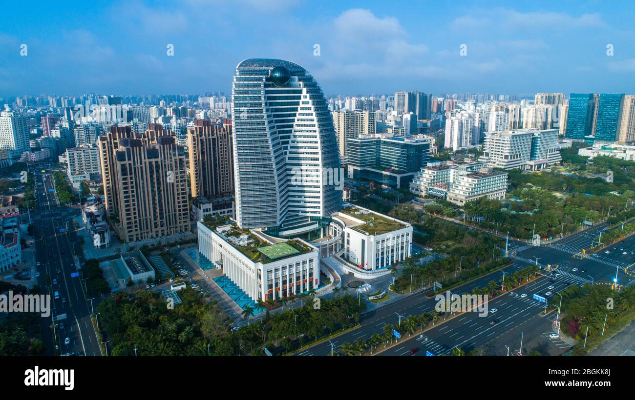 In this undated photo, the aerial view of HNA Building, also known as ...
