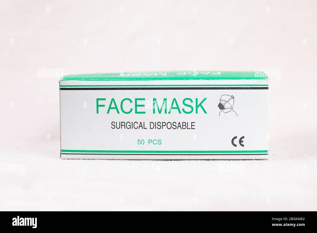 Closed box with surgical masks for protection against the Covid-19 ...