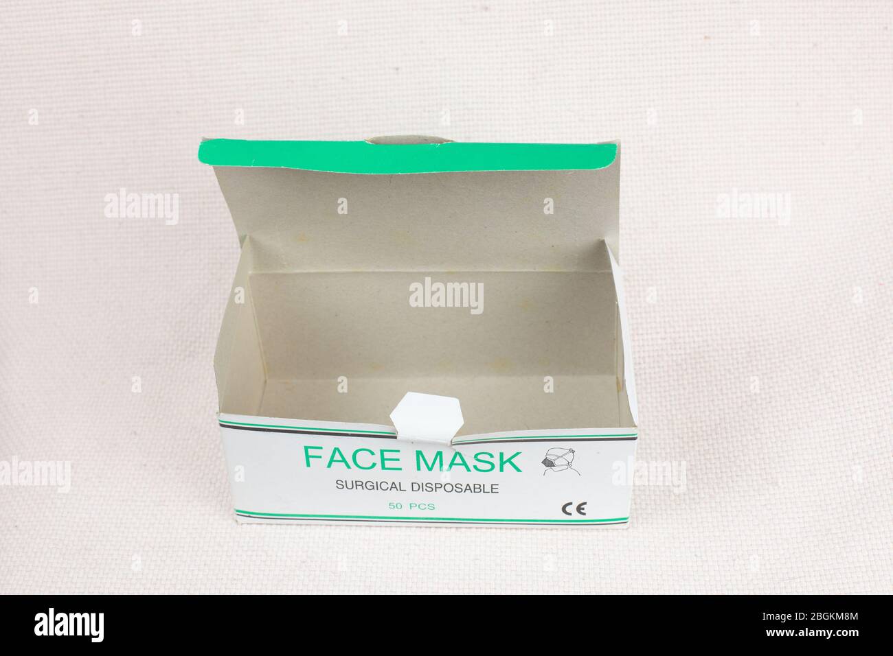 Empty box for surgical masks for protection against the Covid-19 ...