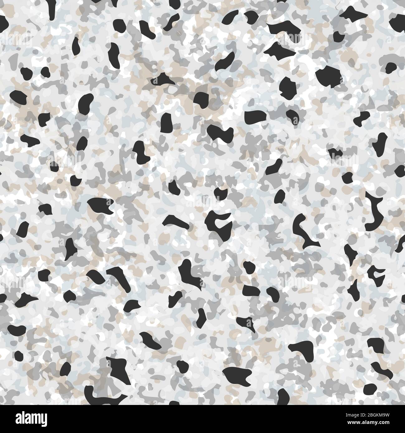 Military winter woodland white camouflage seamless pattern, vector ...