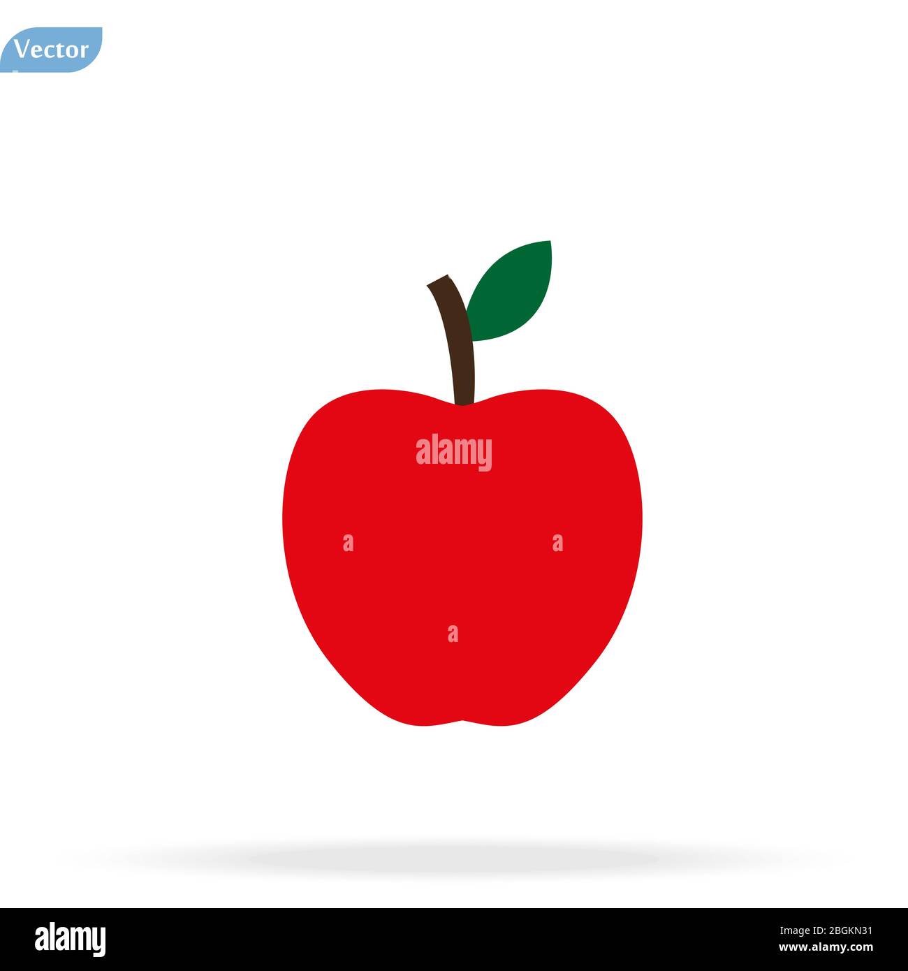 Red green apple fruits Stock Vector Images - Alamy