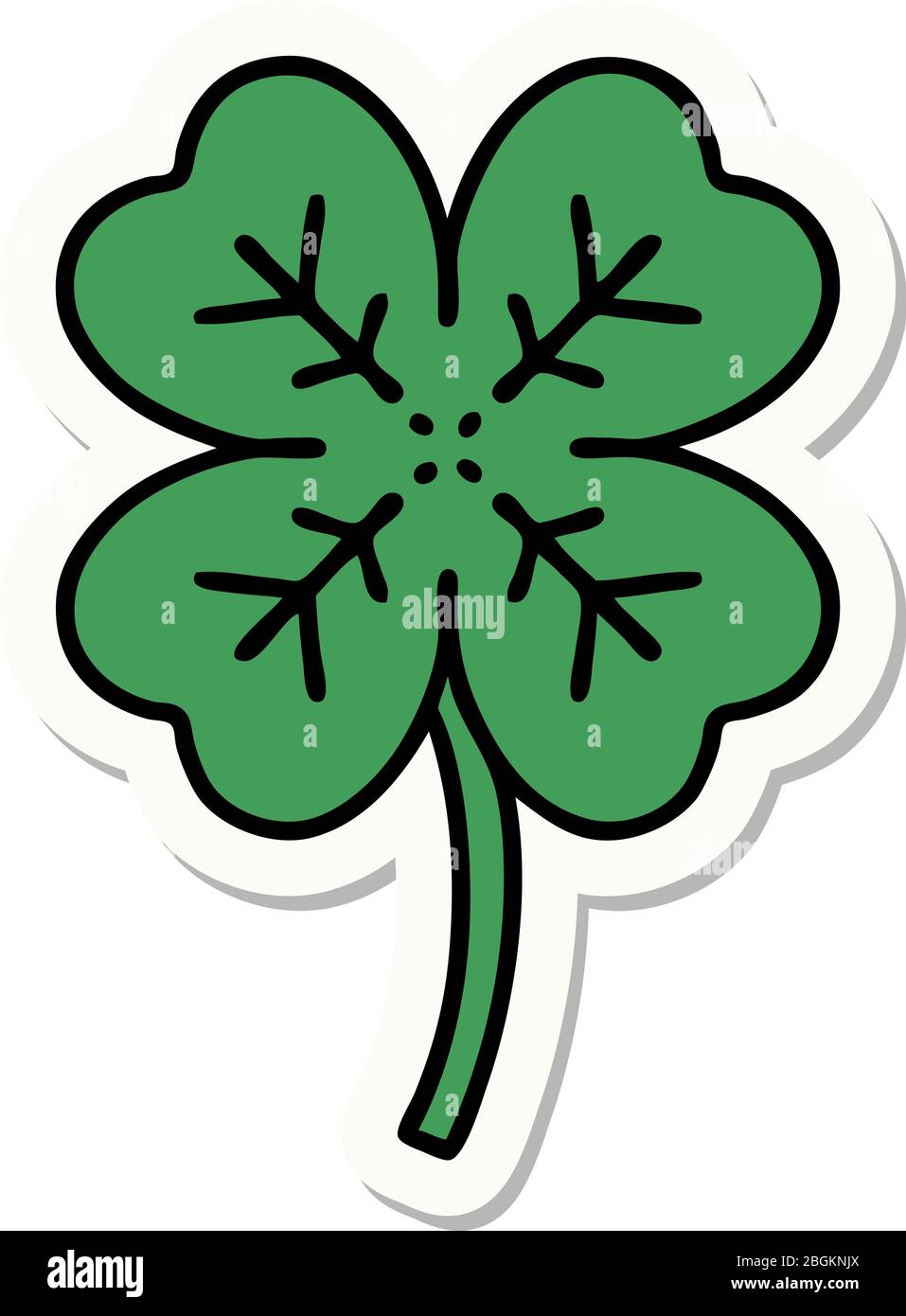 Clover And Skull Tattoos