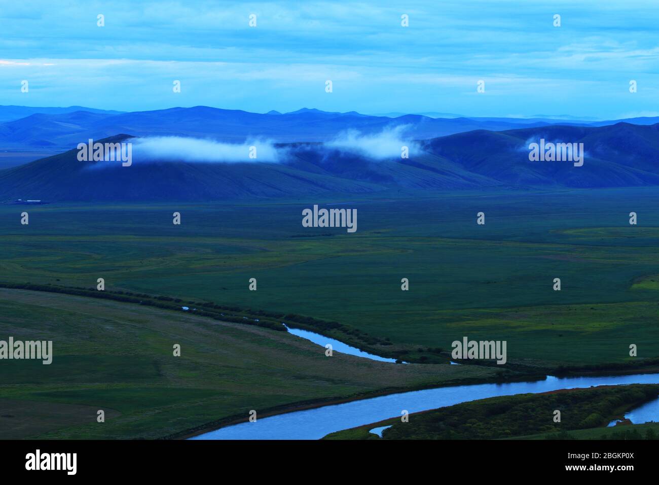 --File--View of the green grassland of Hulunbuir Prairie in Hulunbuir ...
