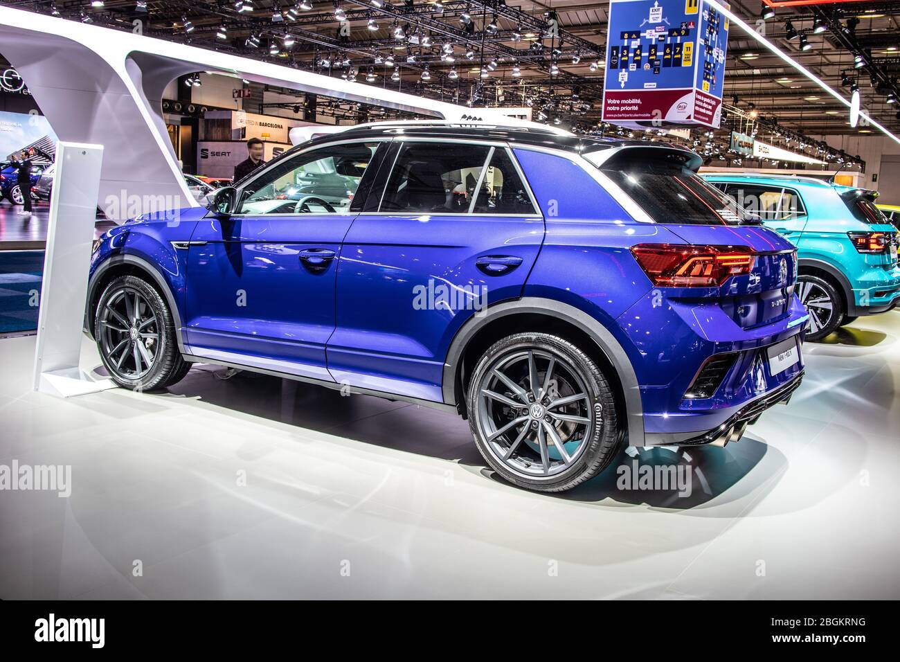 Brussels, Belgium, Jan 2020 Volkswagen VW T-Roc R, Brussels Motor Show ...