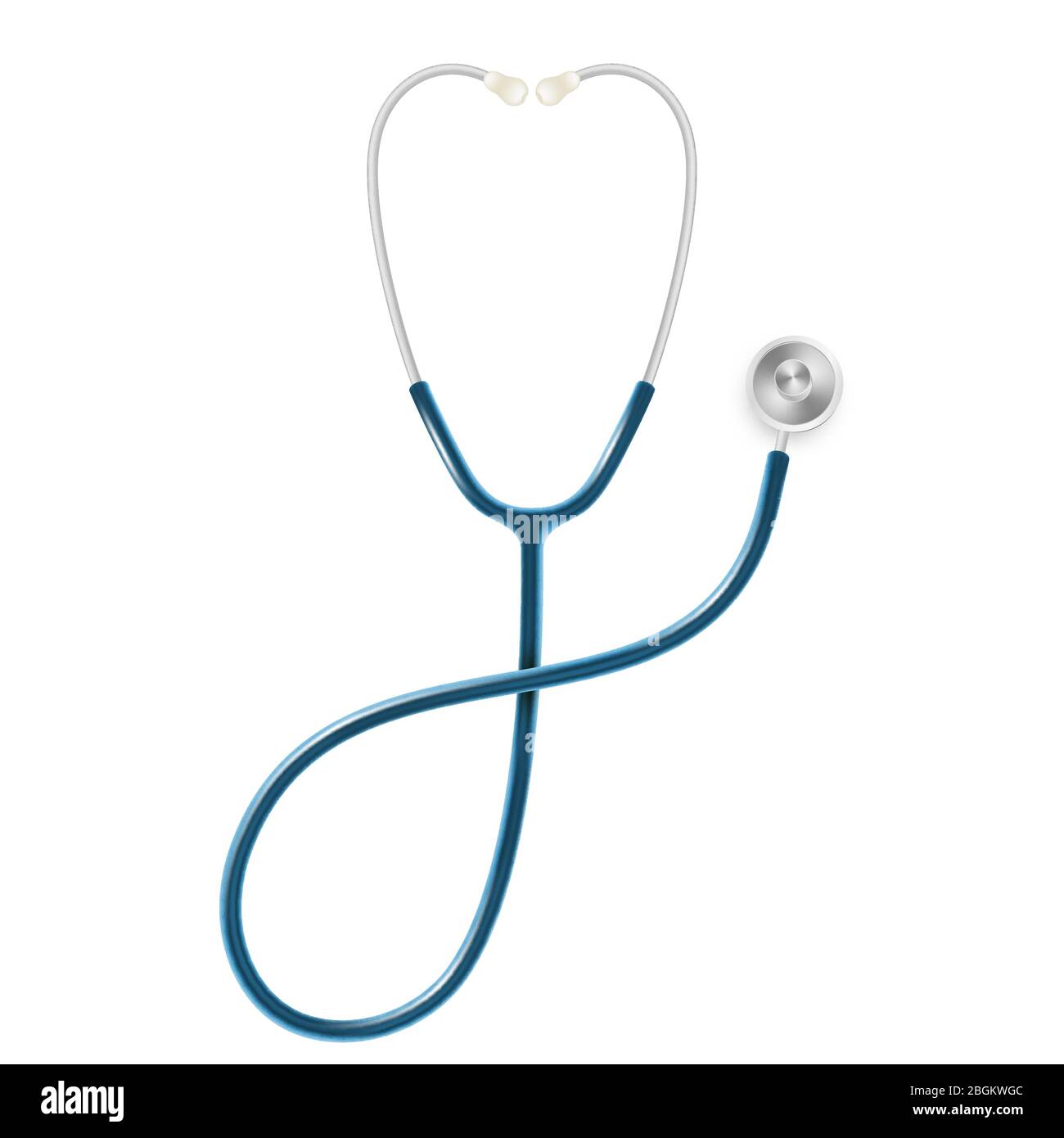 Medical and Health care concept, doctor s stethoscope isolated on white ...