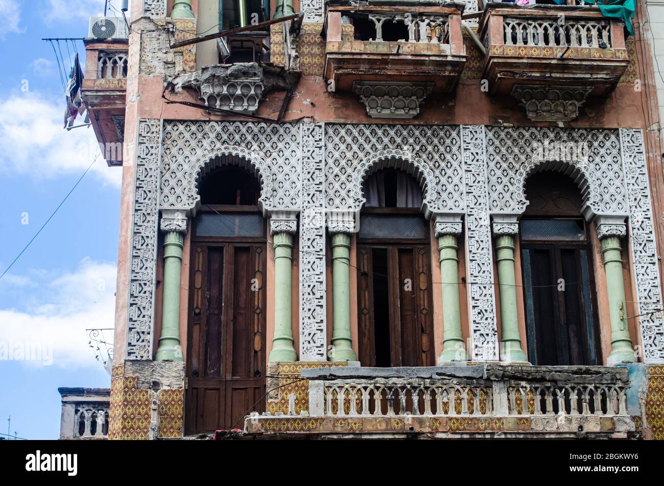 Moorish architecture in Havana Stock Photo - Alamy
