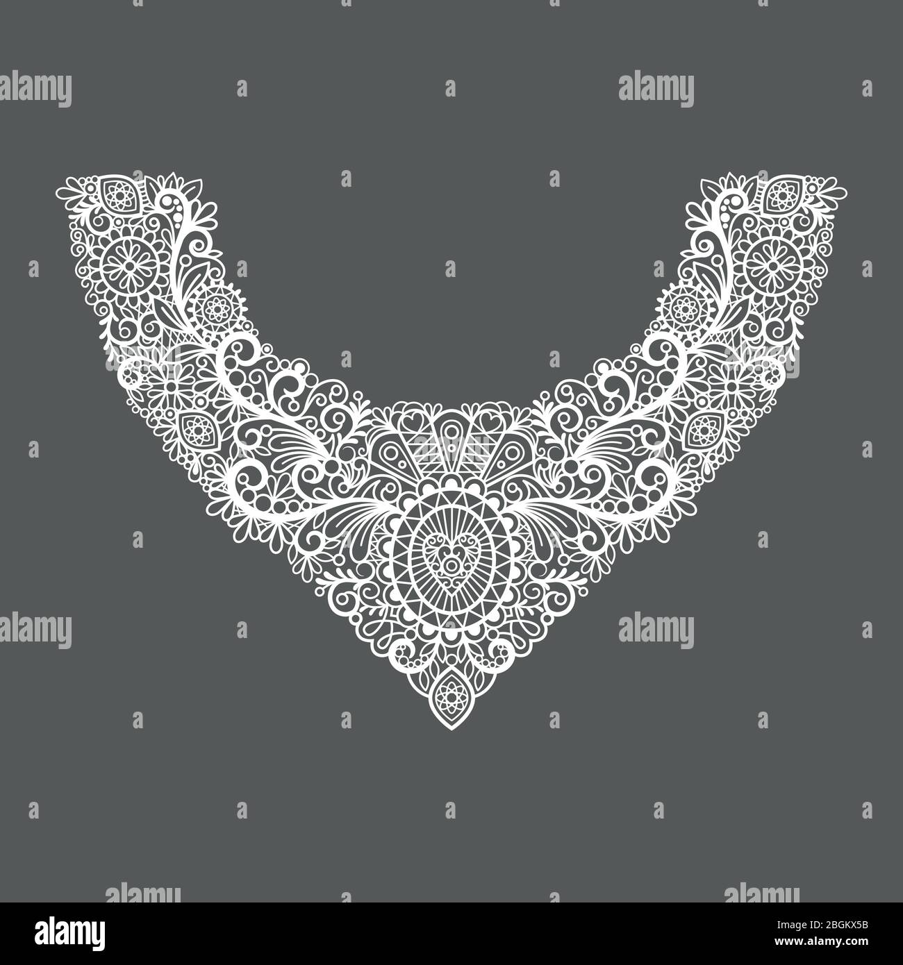 Collar floral Black and White Stock Photos & Images - Alamy