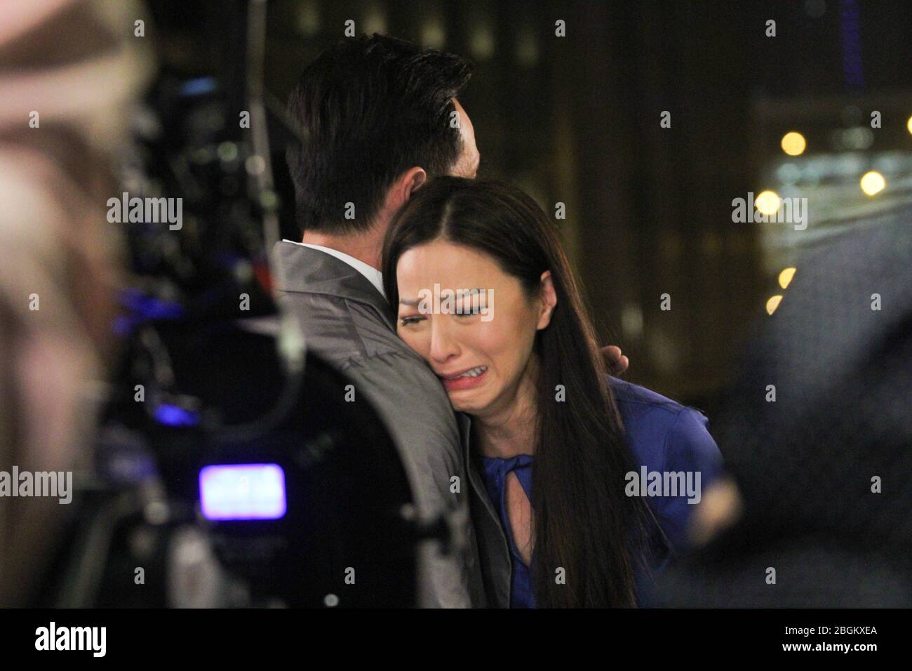 **Hong Kong OUT**Hong Kong actor Moses Chan, left, and actress Joyce ...
