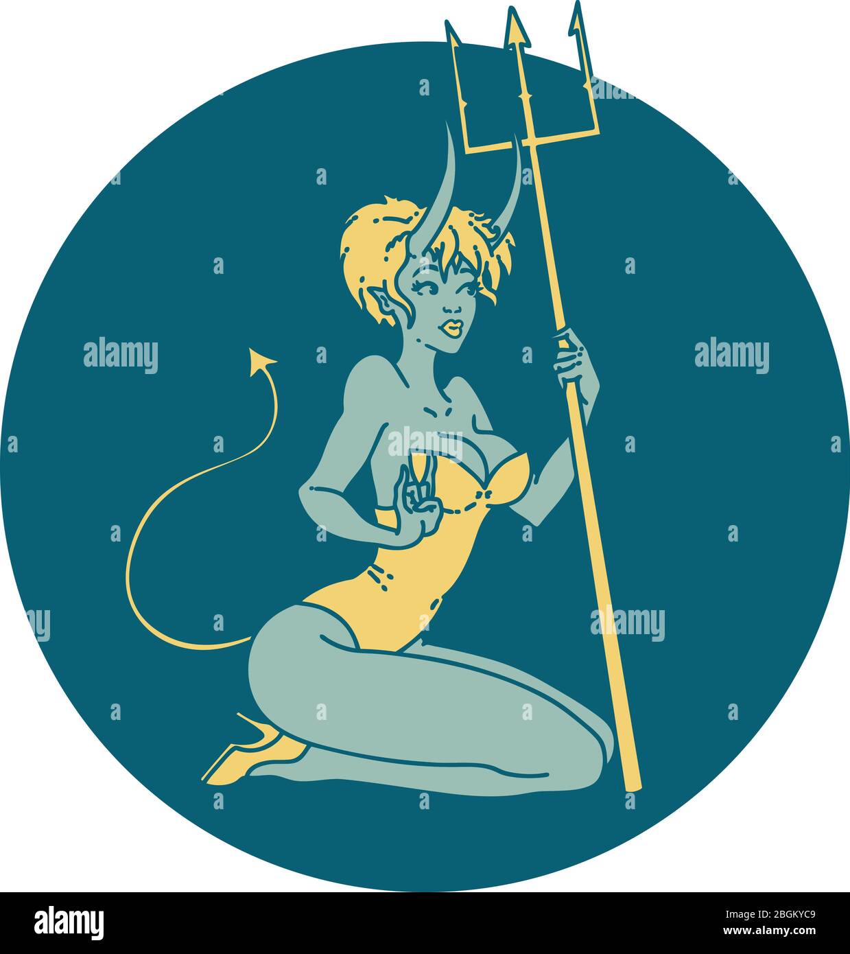 Pinup girl 1950s Cut Out Stock Images & Pictures - Alamy