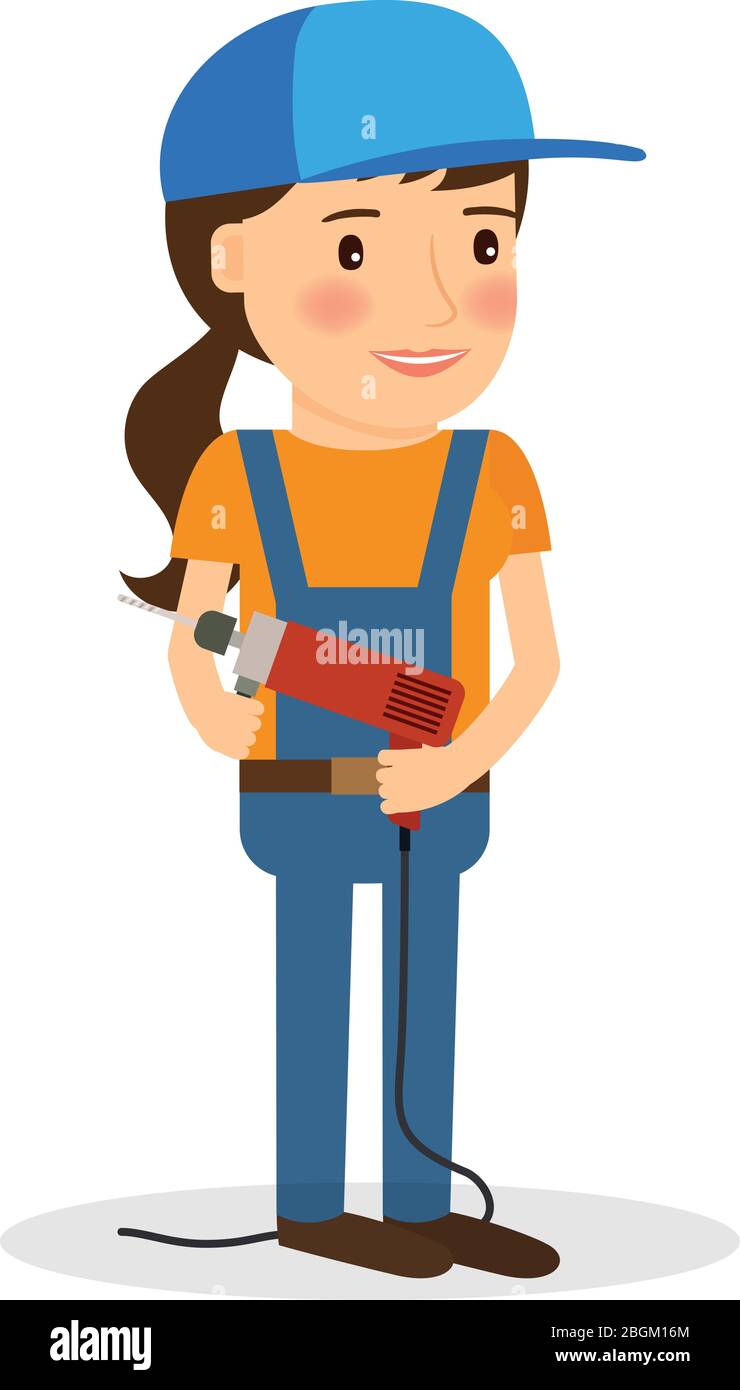Girl power tools Stock Vector Images - Alamy