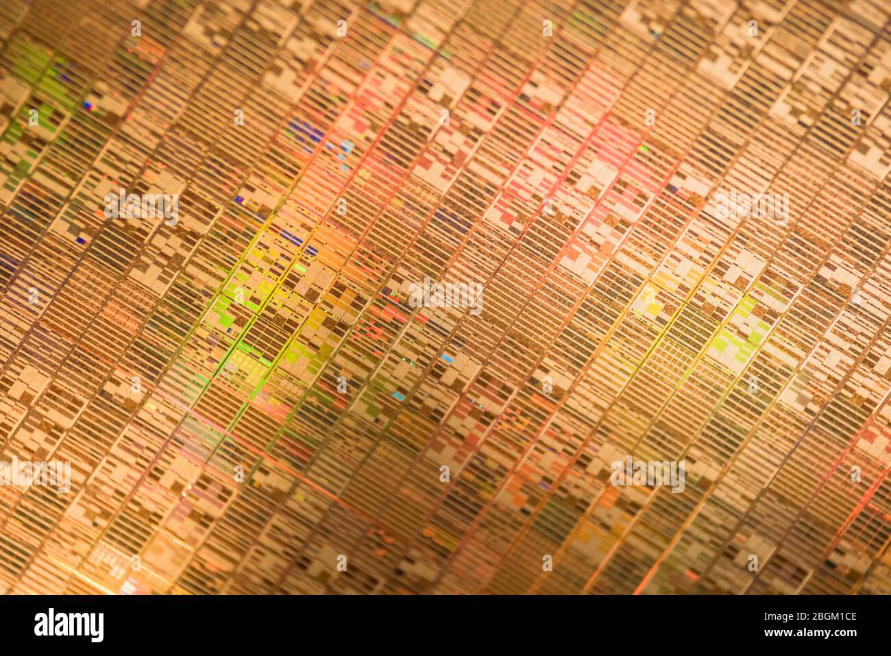 close-up of Silicon wafer Stock Photo - Alamy