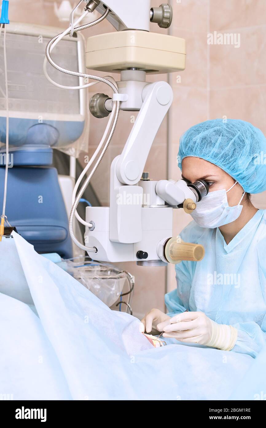 People at hospital background. Blue medical backdrop. Healthcare ...