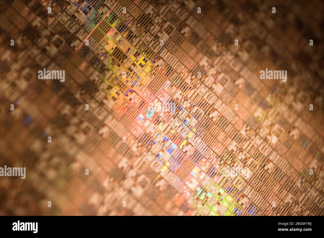 close-up of Silicon wafer Stock Photo - Alamy