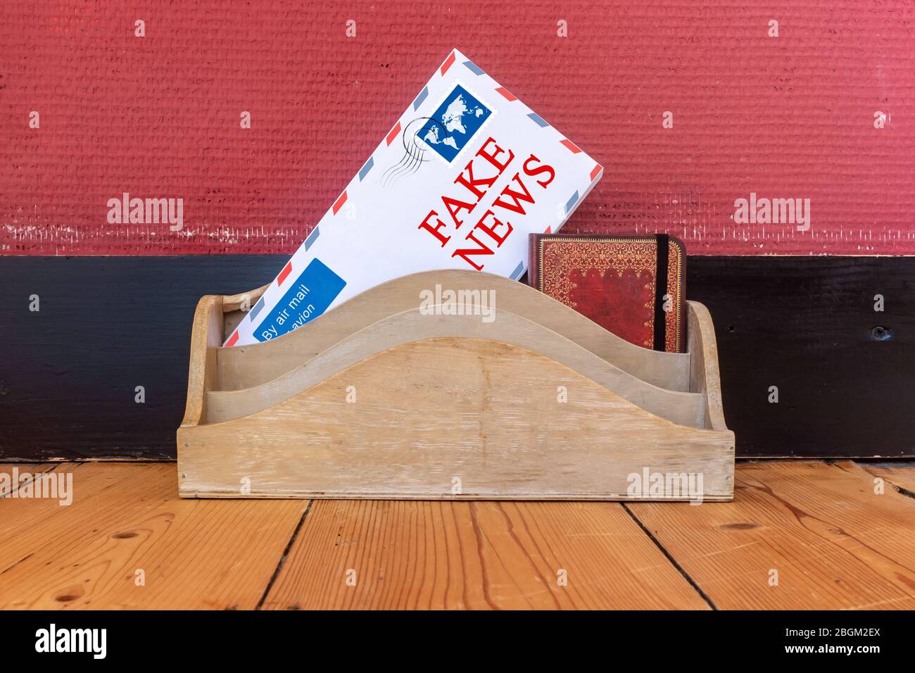 Fake news concept. Letter a in vintage letter holder Stock Photo - Alamy