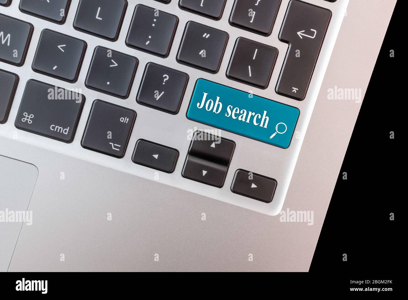 Job search highlighted key on keyboard. Concept Stock Photo - Alamy