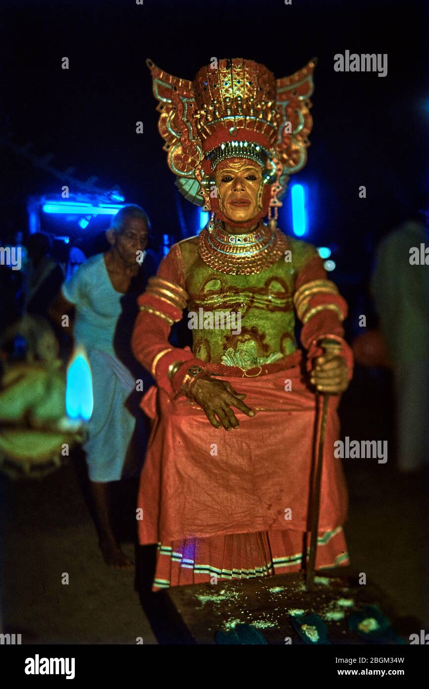 22 Mar 2020 Theyyam Performer getting ready Theyyam (Teyyam, Theyam ...