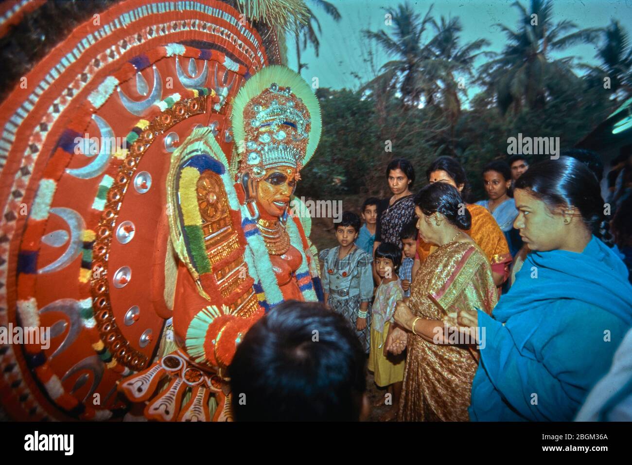 22 Mar 2020 Theyyam Performer Blessing to People Theyyam (Teyyam ...