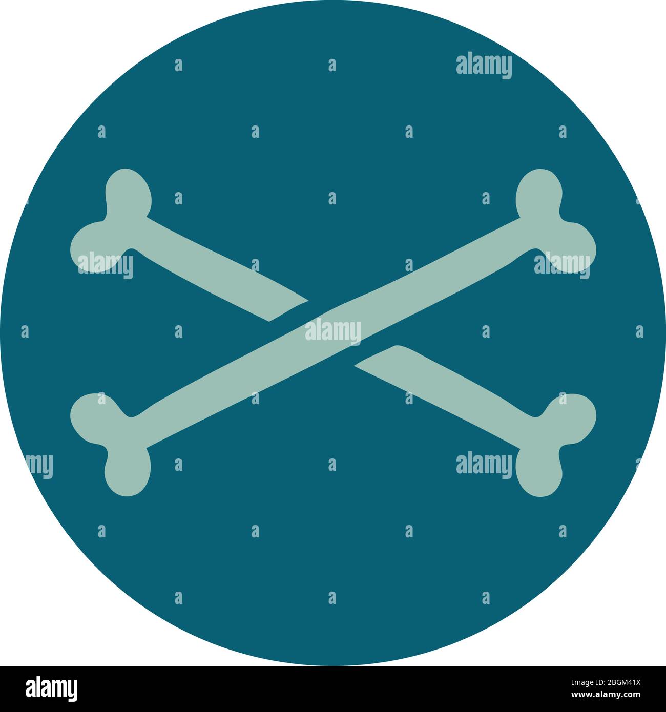 iconic tattoo style image of cross bones Stock Vector Image & Art - Alamy