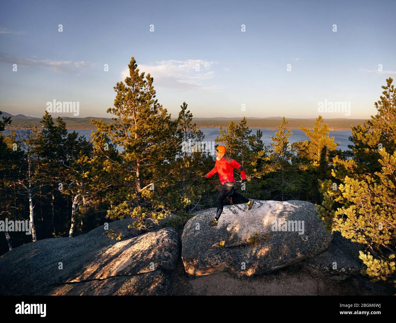 Man in red shirt hi-res stock photography and images - Alamy
