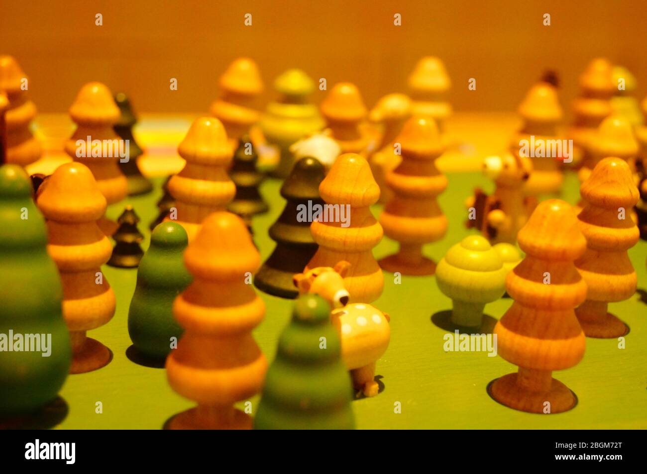 Children's fun chess pieces Stock Photo - Alamy