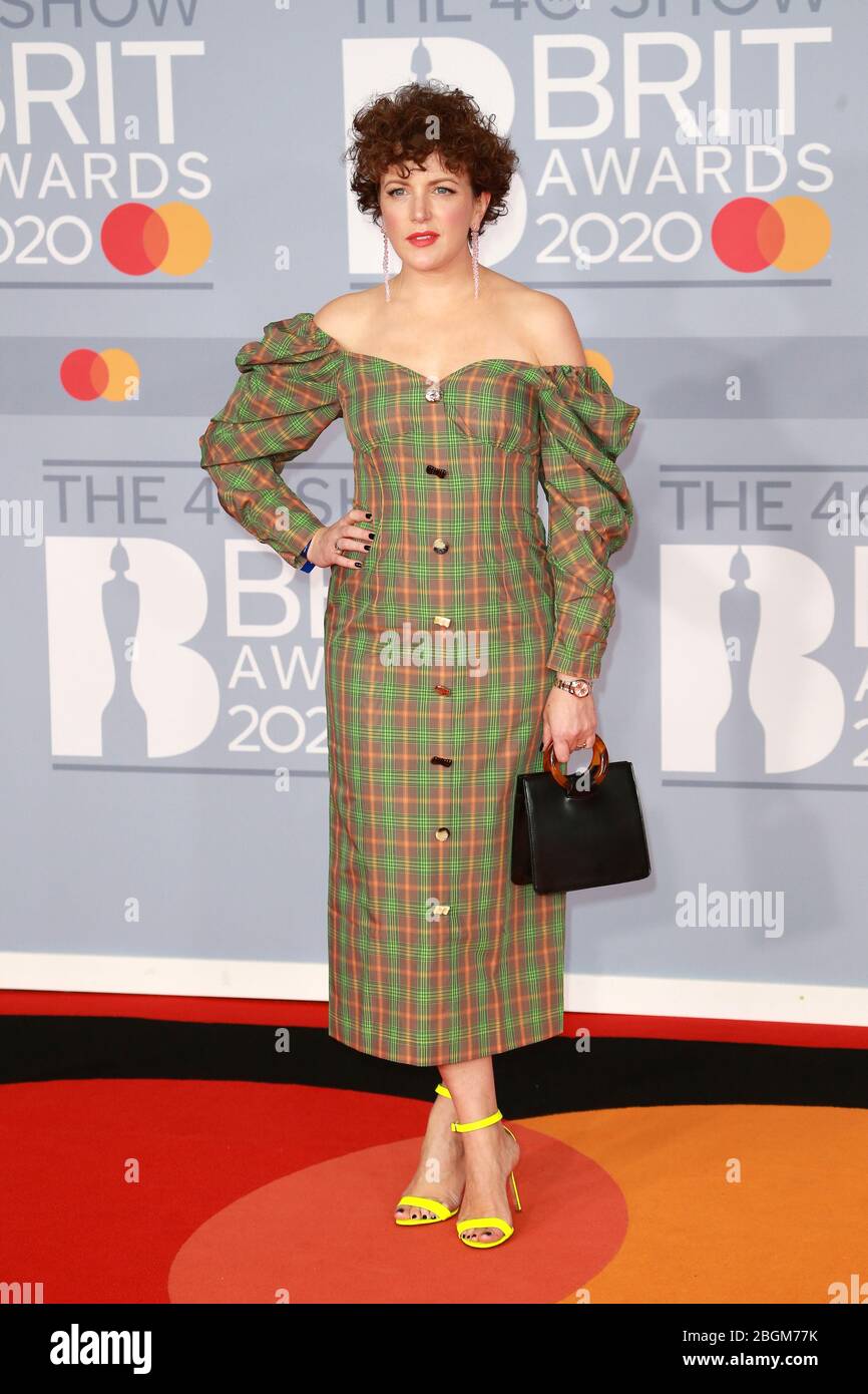 Annie Mac attends The BRIT Awards 2020 at The O2 Arena on February 18 ...