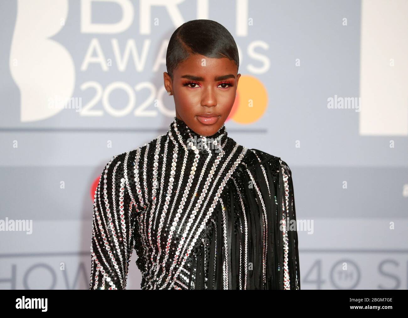 Eva Apio attends The BRIT Awards 2020 at The O2 Arena on February 18 ...