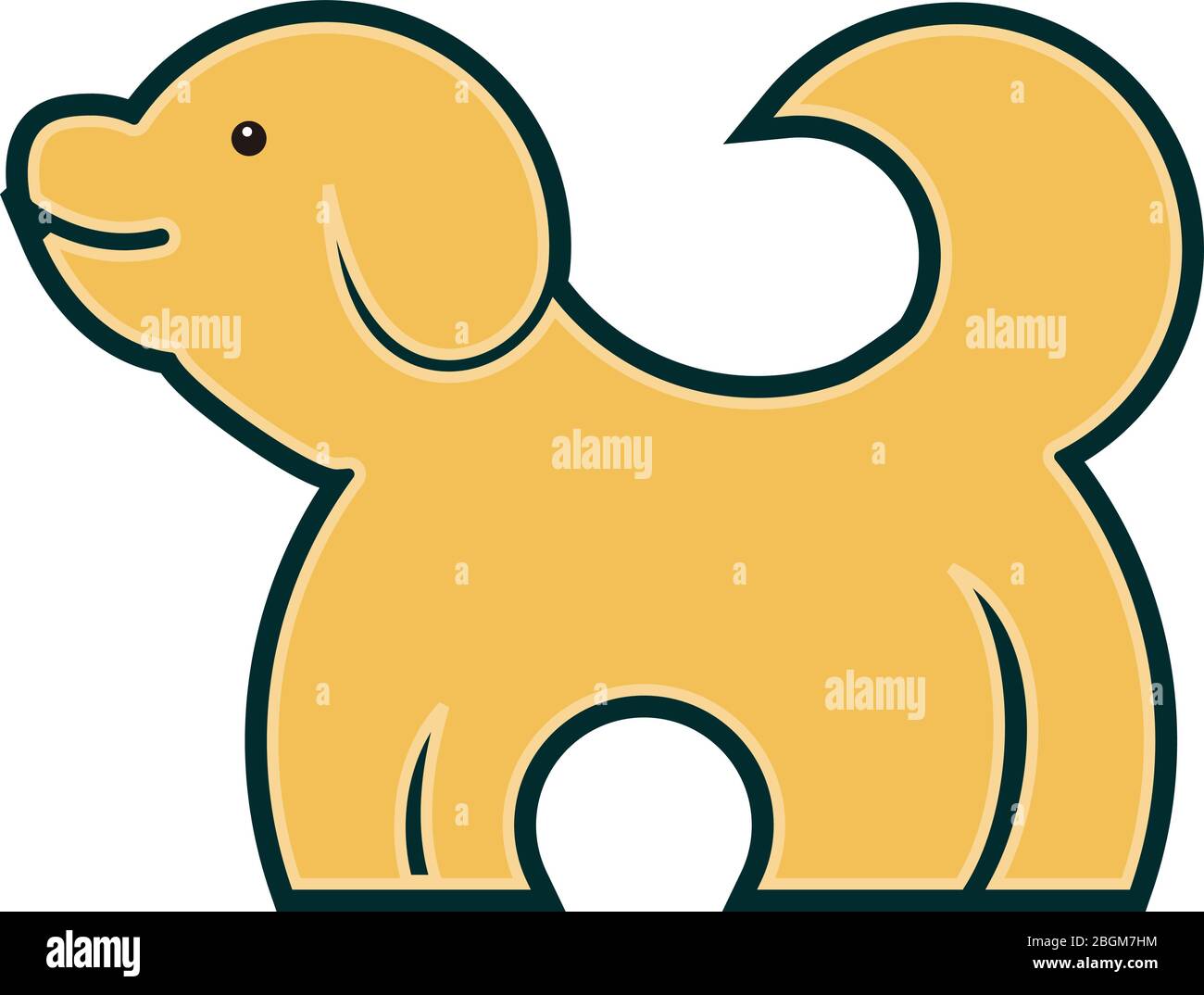 simple and smart concept dog logo design Stock Vector Image & Art - Alamy