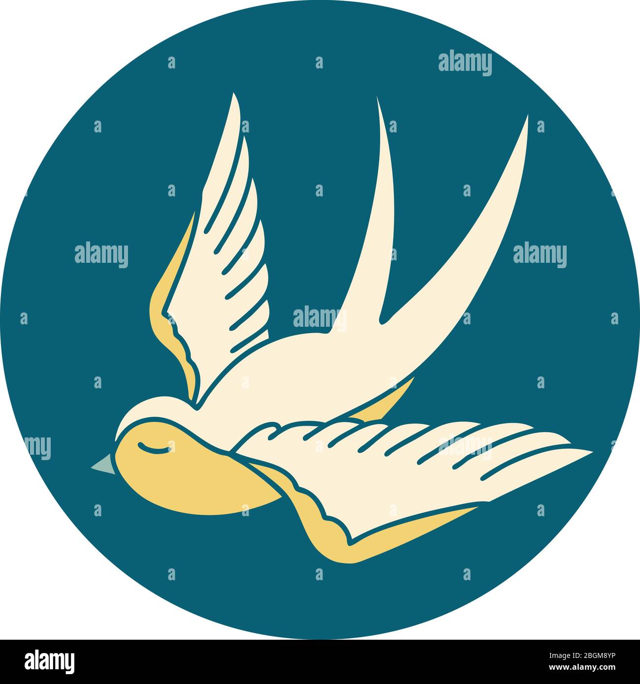 iconic tattoo style image of a swallow Stock Vector Image & Art - Alamy