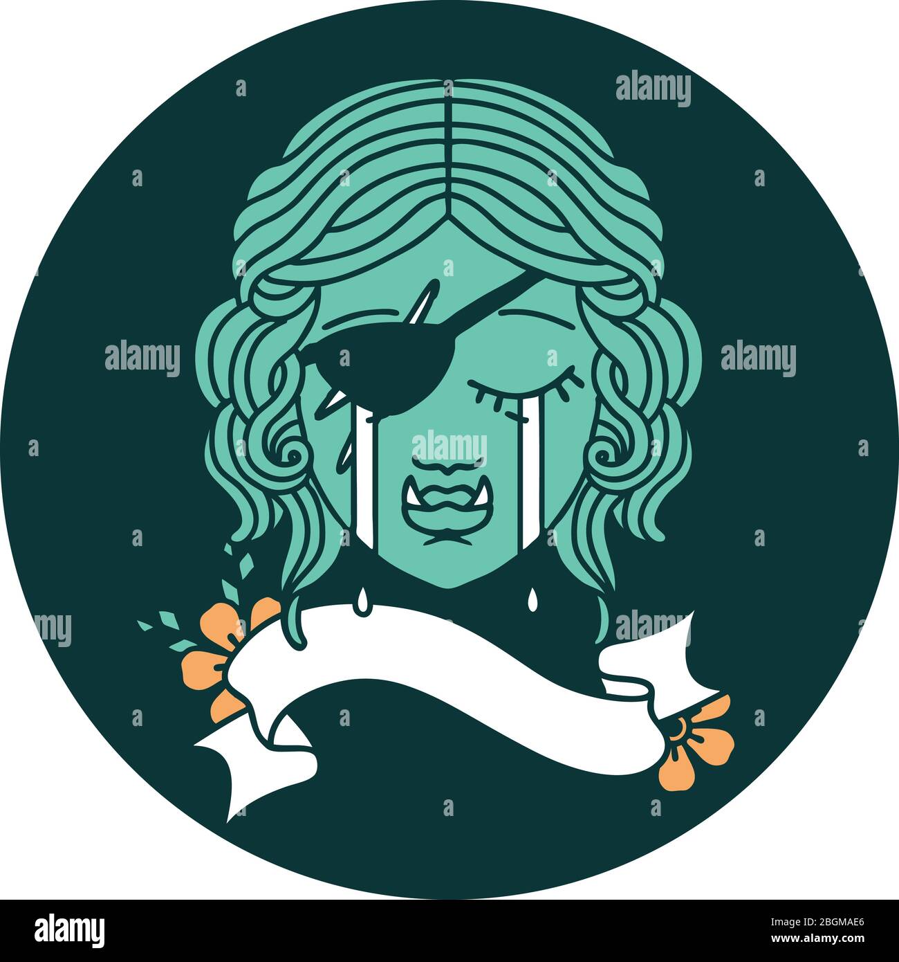 icon of crying orc rogue character face Stock Vector Image & Art - Alamy