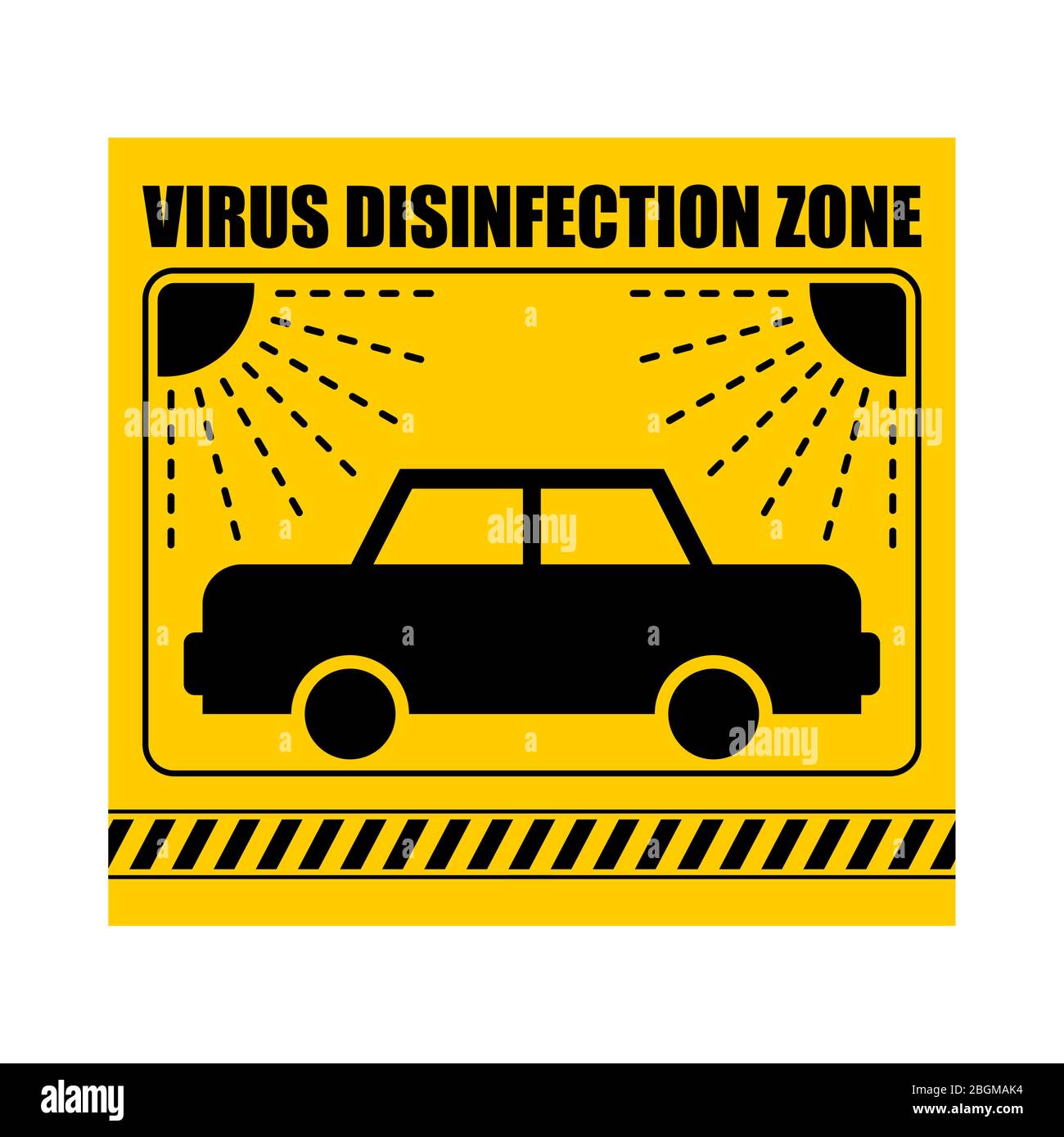 Car disinfection Stock Vector Images - Alamy