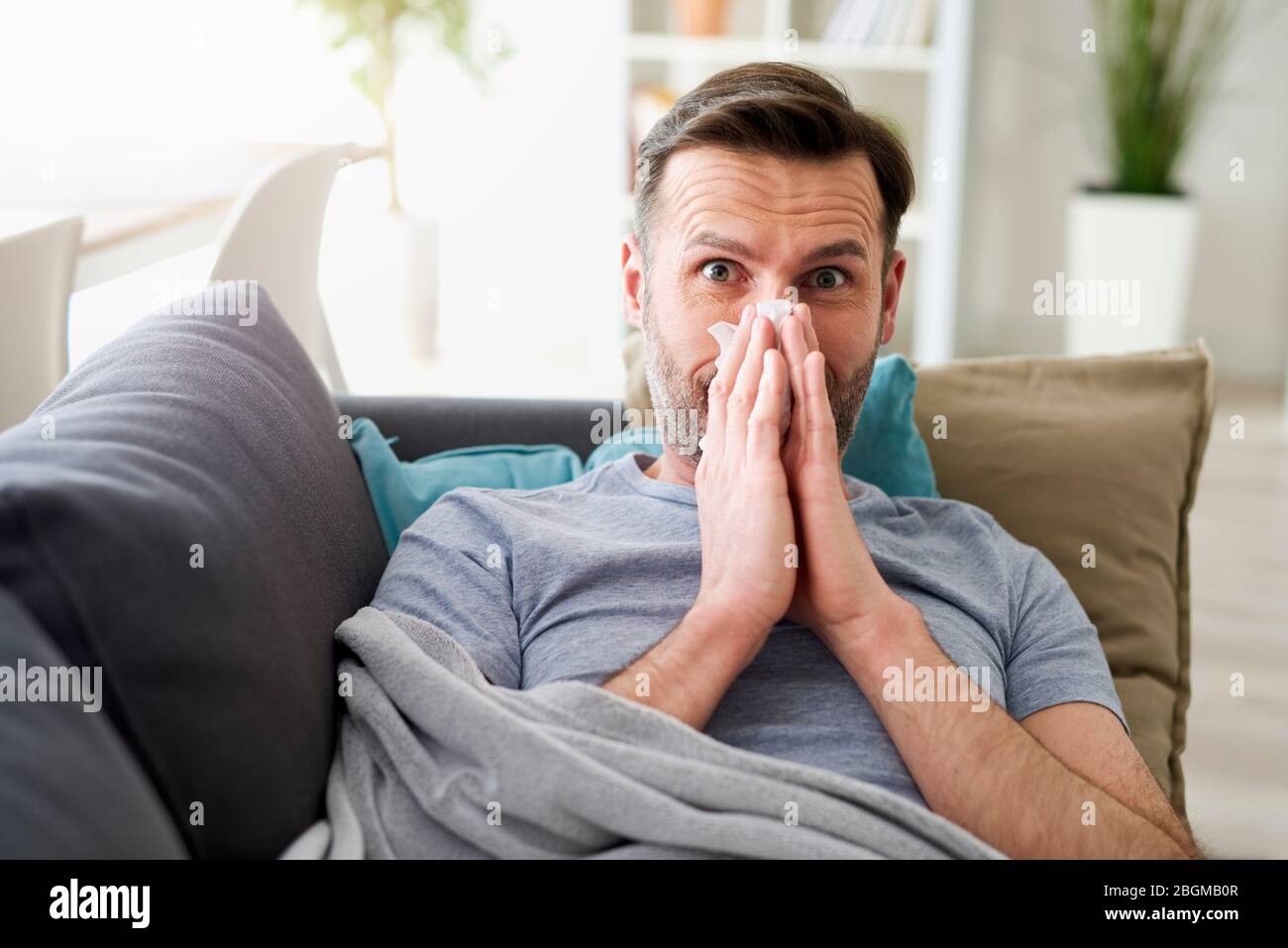 Man flu funny hi-res stock photography and images - Alamy